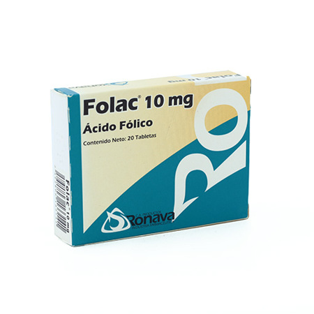 SIGO - Ácido Folico Folac Tab. 10Mg X20