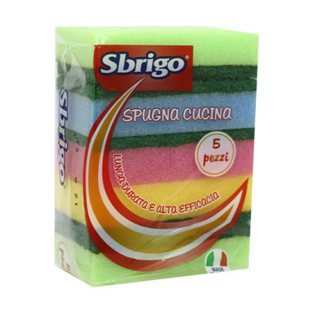 SIGO - Esponja De Cocina Sbrigo (5 Unidades).