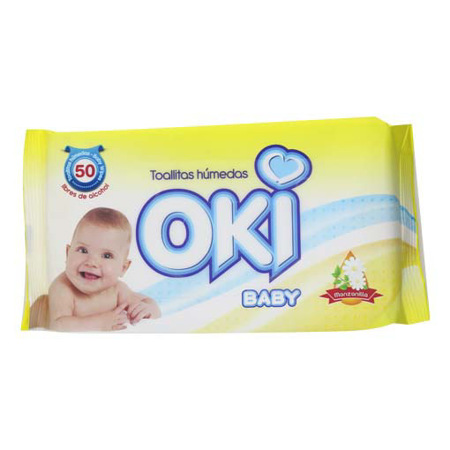 SIGO - Toalla Humeda Manzanilla Oki (50 Unidades).