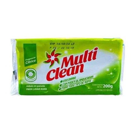 SIGO - Jabón Barra Fragancia Cítrica Multiclean 200Gr.